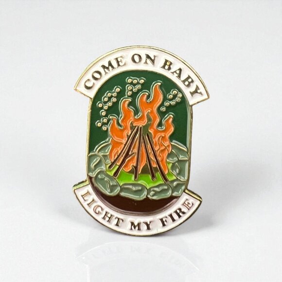 Accessories | 518 Camp Fire Enamel Pin | Poshmark